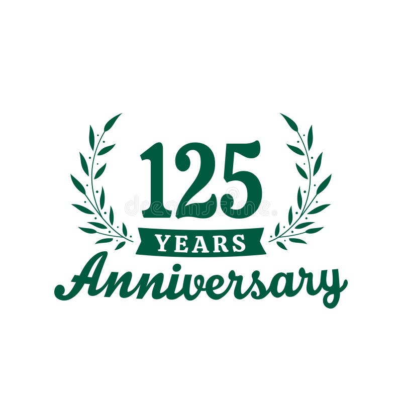 125 Years Anniversary Celebration Logotype. 125th Anniversary Logo ...