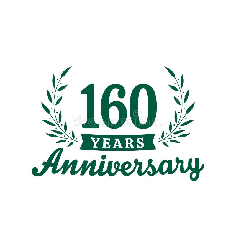 160 Years Anniversary Celebration Logotype. 160th Anniversary Logo ...