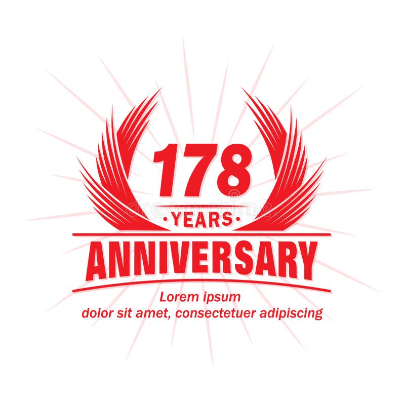 178years Anniversary Stock Illustrations – 72 178years Anniversary ...