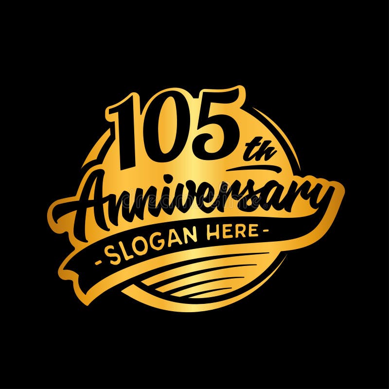 105 Years Anniversary Design Template. Vector and Illustration. 105th ...