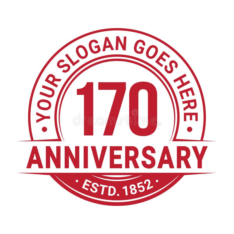170 Years Anniversary. Anniversary Logo Design. Vector and Illustration ...