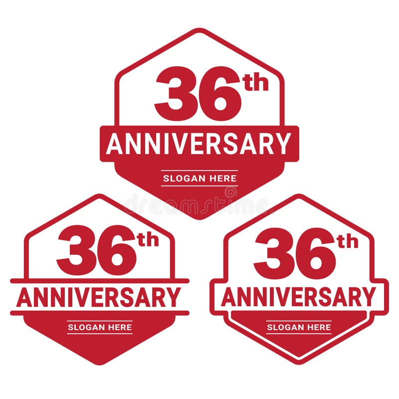 36 Years Anniversary Celebration Logotype. 36th Anniversary Logo ...