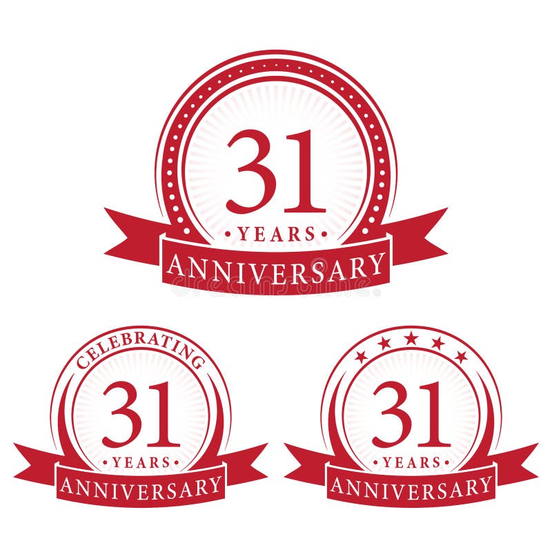31 Years Anniversary Celebration Logotype. 31st Anniversary Logo ...