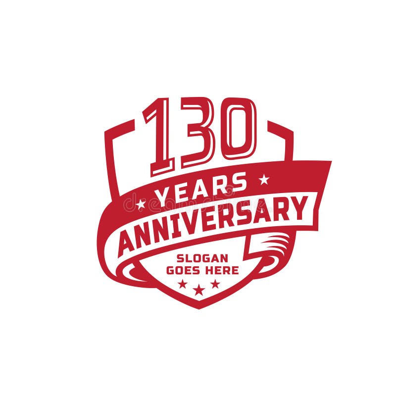 130 Years Anniversary Celebration Design Template. 130th Anniversary ...