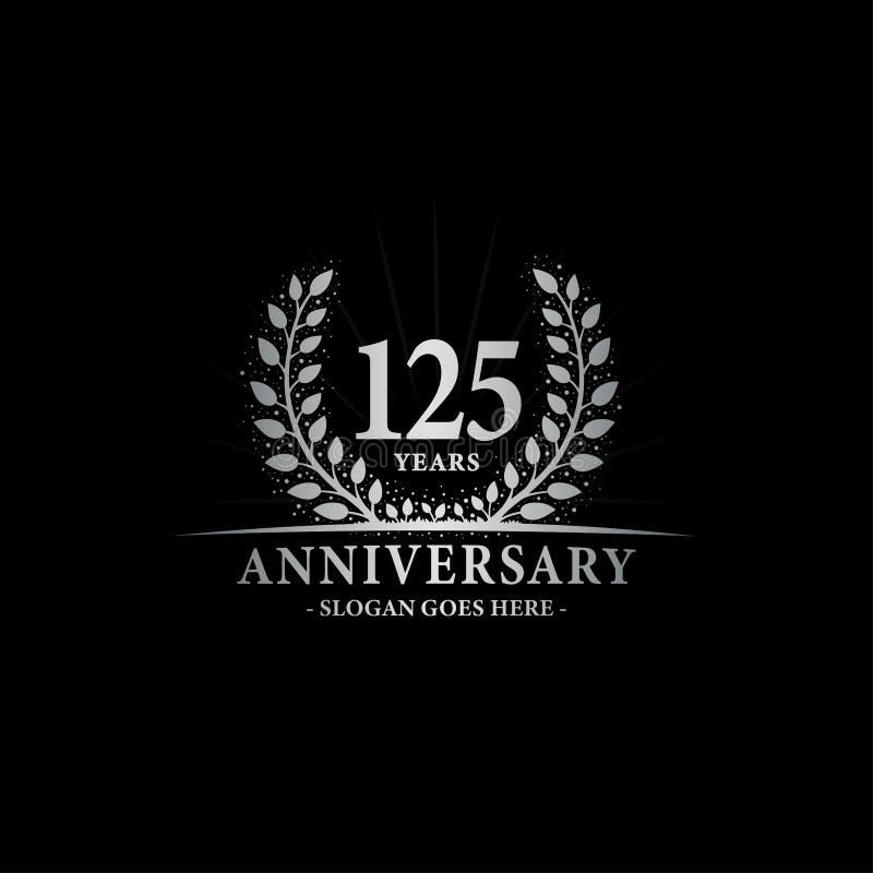 125 Years Anniversary. Anniversary Logo Design. Vector and Illustration ...