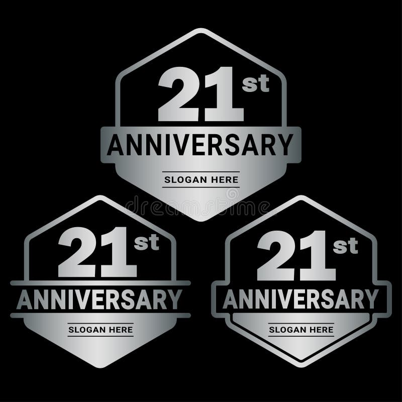 21 Years Anniversary Celebration Logotype. 21st Anniversary Logo ...