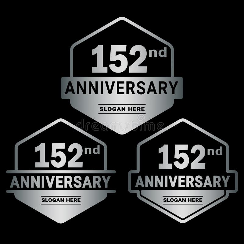 152 Years Anniversary Celebration Logotype. 152nd Anniversary Logo ...
