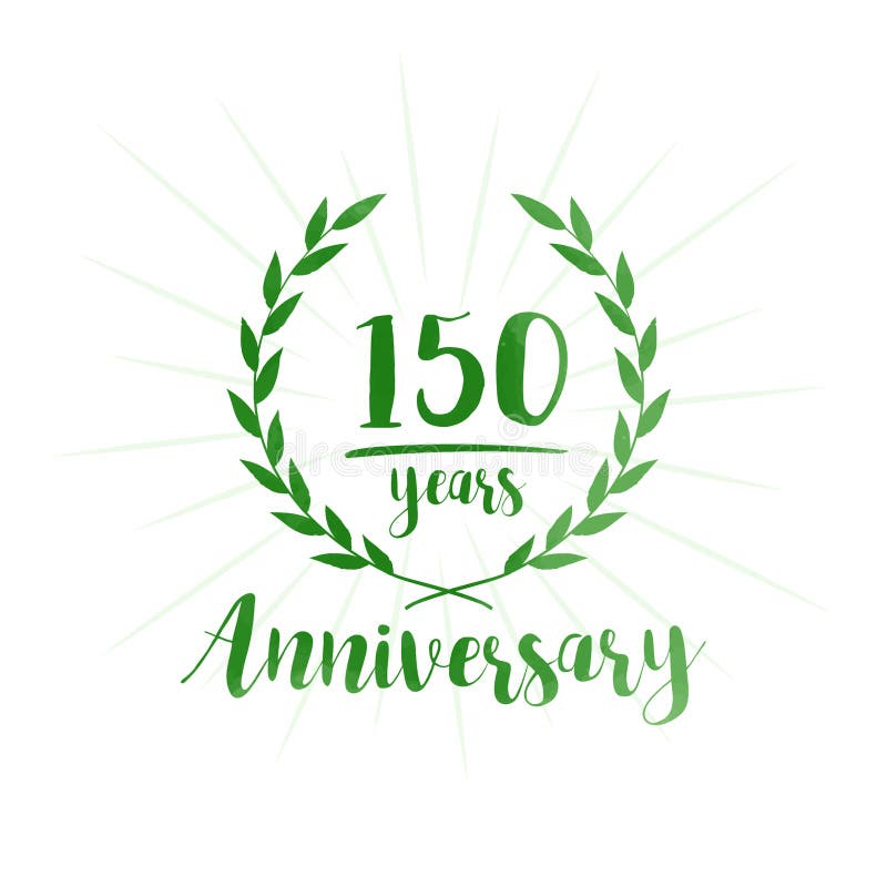 150 Years Anniversary Design Template. 150th Years Anniversary ...