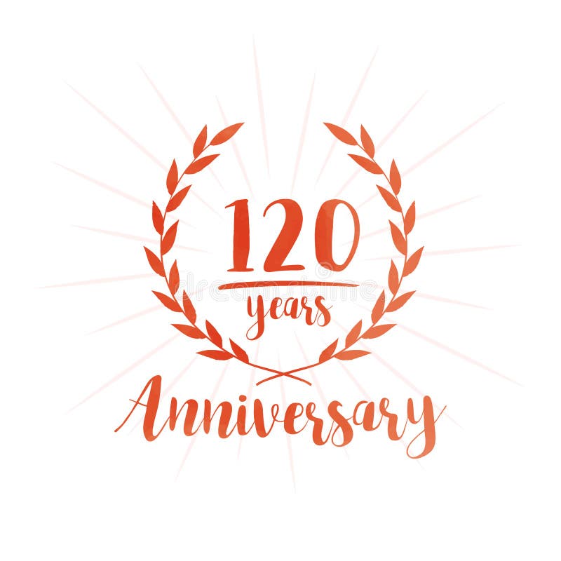 120 Years Anniversary Design Template. 120th Years Anniversary ...