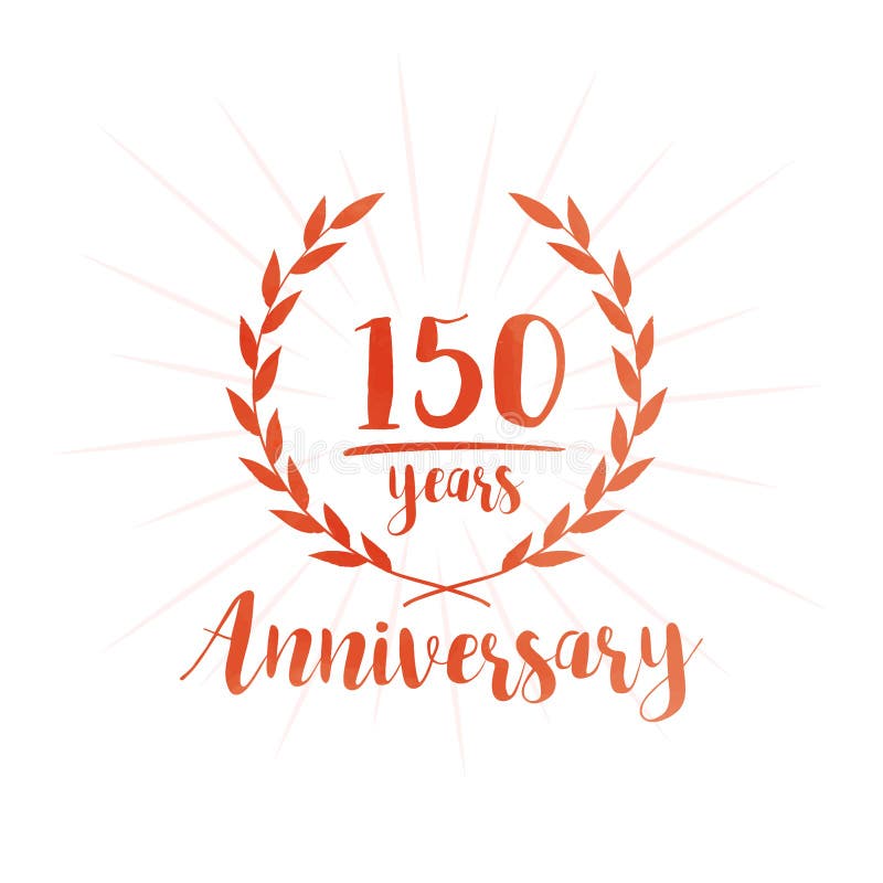 150 Years Anniversary Design Template. 150th Years Anniversary ...