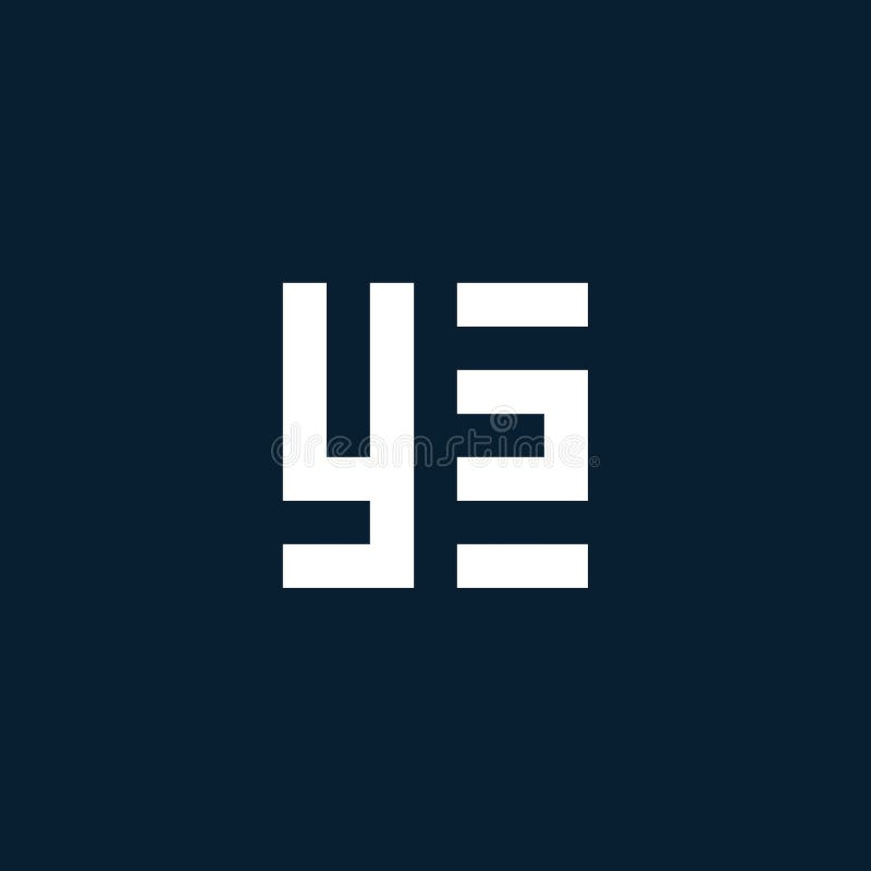 YS Initial Monogram Logo with Geometric Style Stock Illustration ...