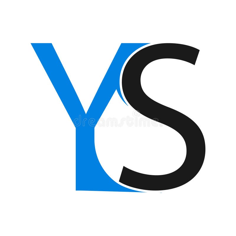 Ys letter logo vektor stock illustration. Illustration of black - 299488239