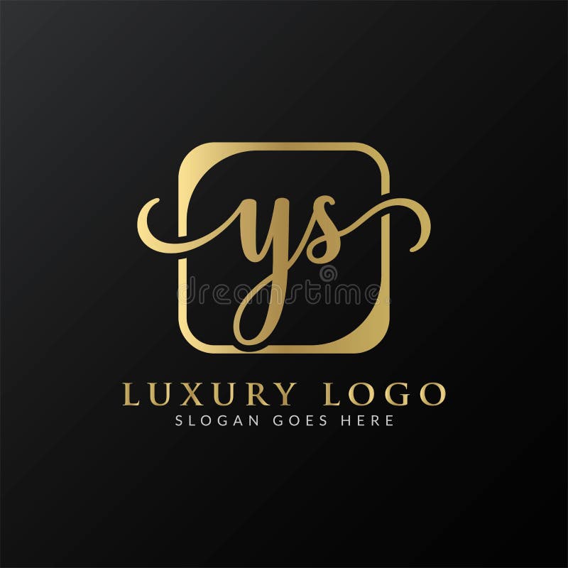 YS Logo Design Vector Template. Initial Luxury Letter YS Vector ...