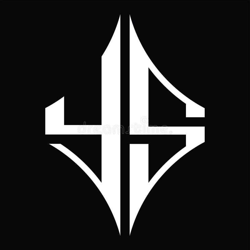 YS Logo Monogram with Diamond Shape Design Template Stock Vector ...