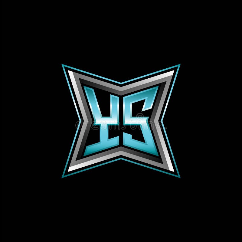 YS Logo Monogram Geometric Modern Design Stock Vector - Illustration of ...