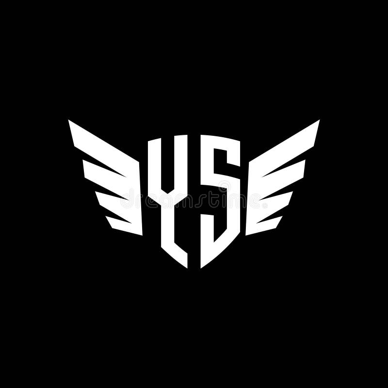 YS Monogram Wing Shape Style Stock Vector - Illustration of logos, logo ...
