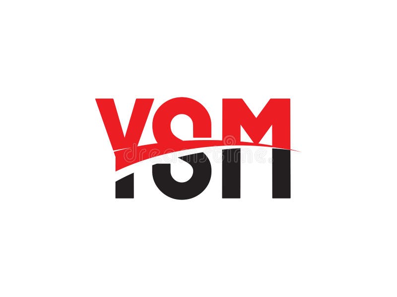 YSM Letter Initial Logo Design Vector Illustration Stock Vector ...