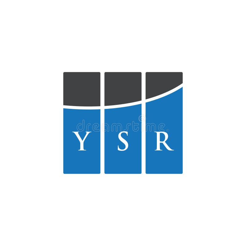YSR Letter Logo Design on White Background. YSR Creative Initials ...