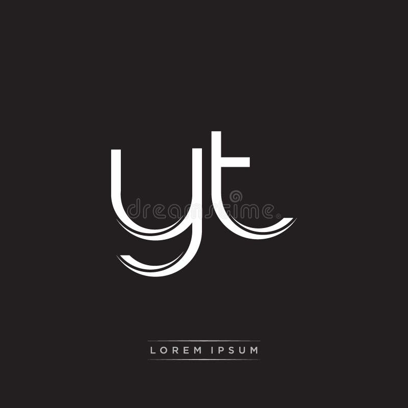 YT Initial Letter Split Lowercase Logo Modern Monogram Template ...