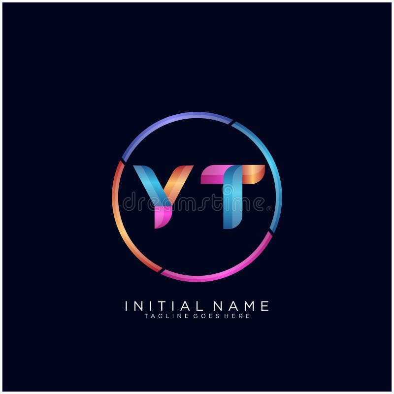 YT Letter Logo Icon Design Template Elements Stock Vector ...