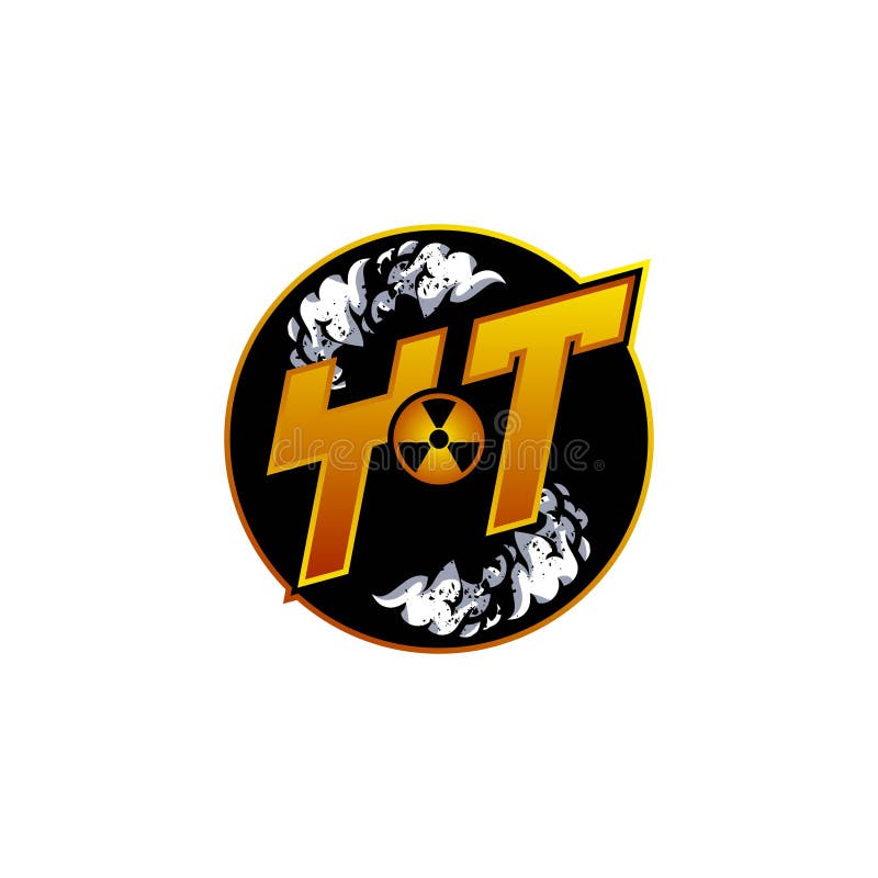 YT Logo Monogram ESport Gaming with Gas Shape Design Stock Vector ...