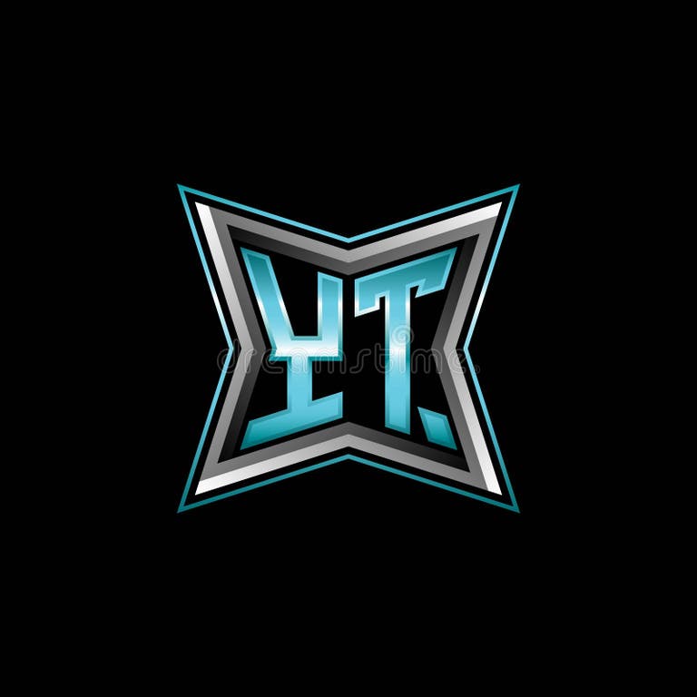 YT Logo Monogram Geometric Modern Design Stock Vector - Illustration of ...