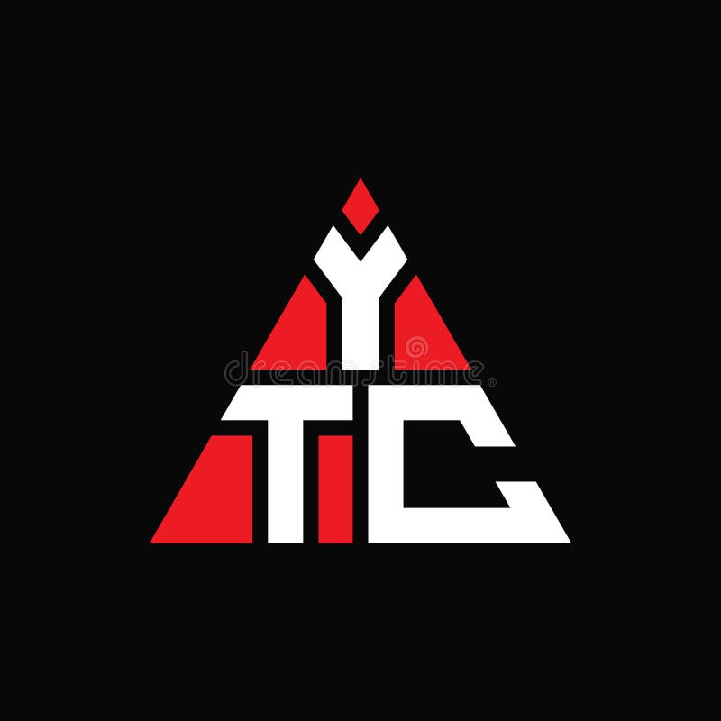 YTC Triangle Letter Logo Design with Triangle Shape. YTC Triangle Logo ...