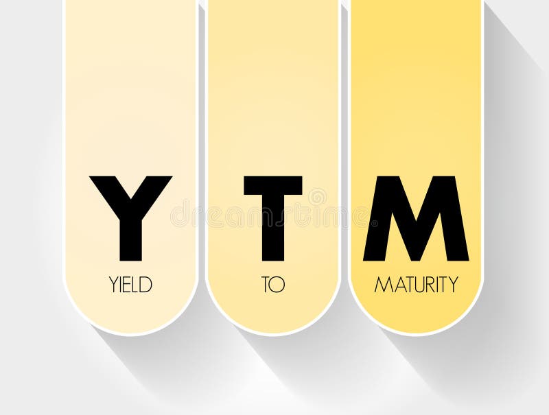 YTM - Yield To Maturity Acronym, Business Concept Background Stock ...