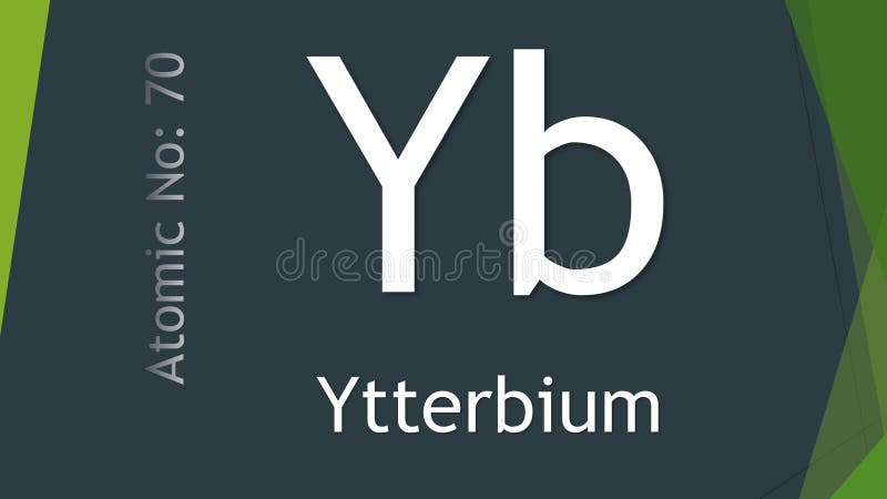 Ytterbium Chemical Element Symbol on Dark Green Abstract Background ... Ytterbium Chemical Element Symbol on Dark Green Abstract Background ...