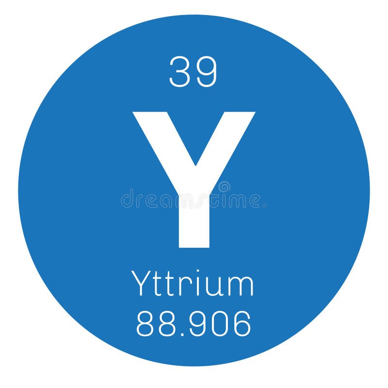Yttrium 39 Element. Alkaline Earth Metals. Chemical Element Of ...