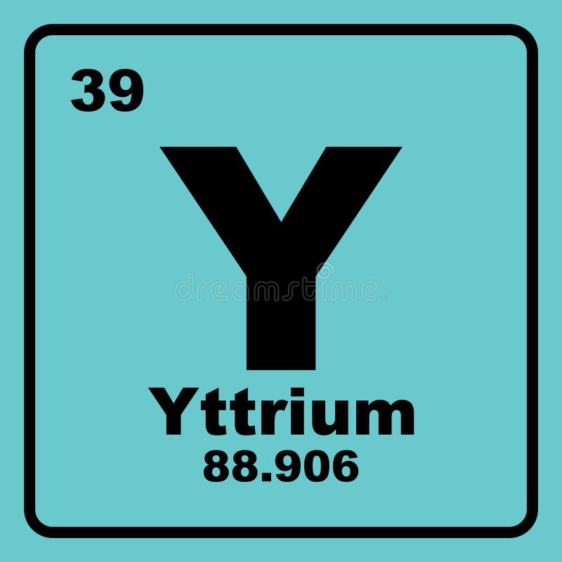 Yttrium icon stock vector. Illustration of school, atom - 298961053