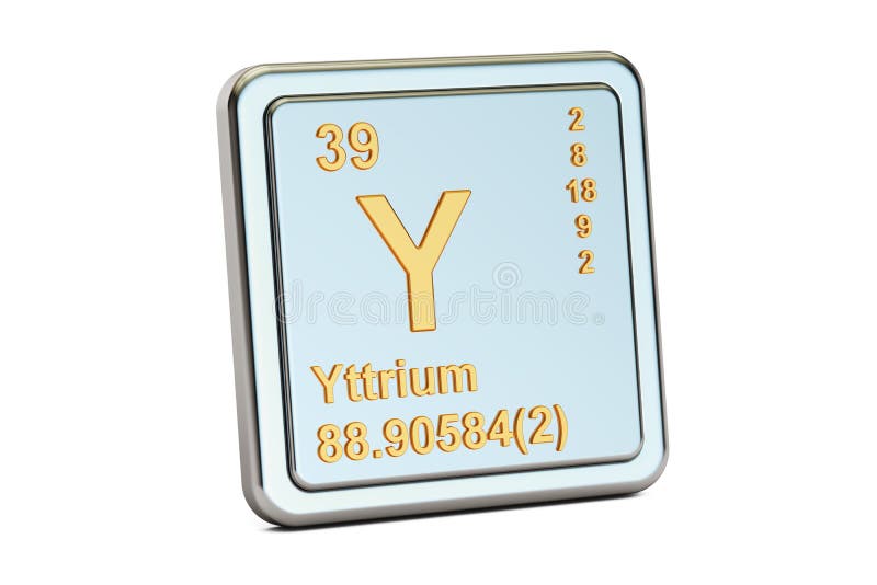 Yttrium Electron Configuration Atom Stock Vector - Illustration of ...