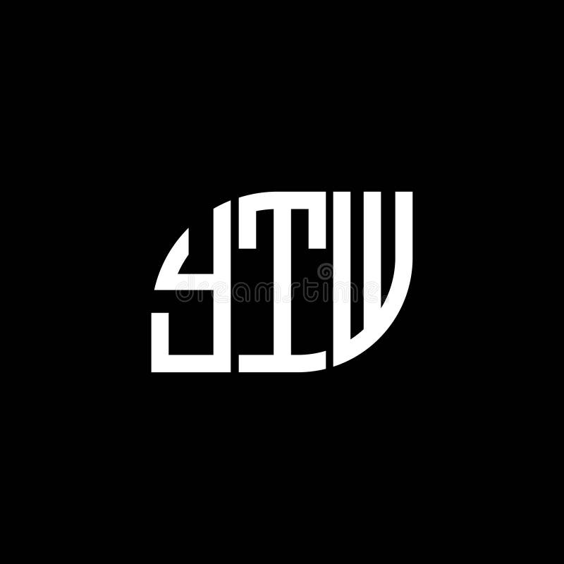 YTW Letter Logo Design on Black Background. YTW Creative Initials ...