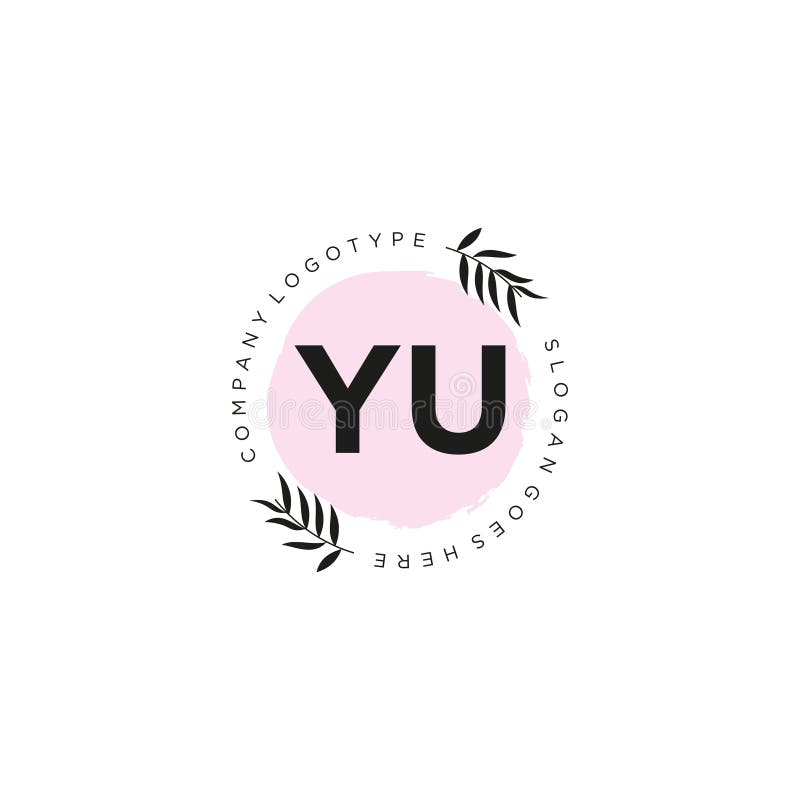 YU Letter Logo Icon Design Template Elements Stock Vector ...