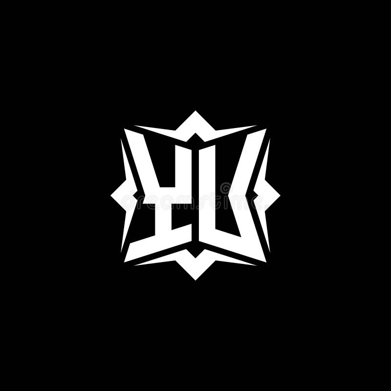 YU Logo Monogram Geometric Modern Design Stock Vector - Illustration of ...