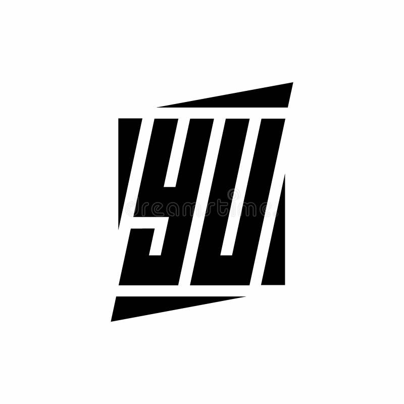 YU Logo Monogram with Modern Style Concept Design Template Stock Vector ...