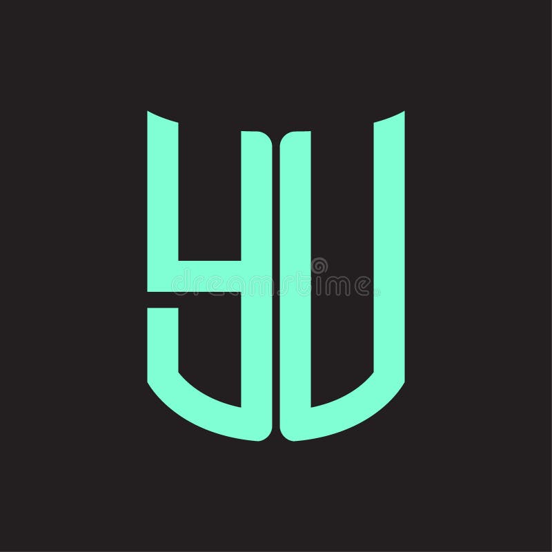 YU Logo Monogram with Ribbon Style Design Template Stock Vector ...