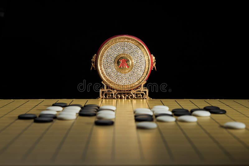 Go - the Traditional Asian Strategy Board Game Stock Image - Image of ...