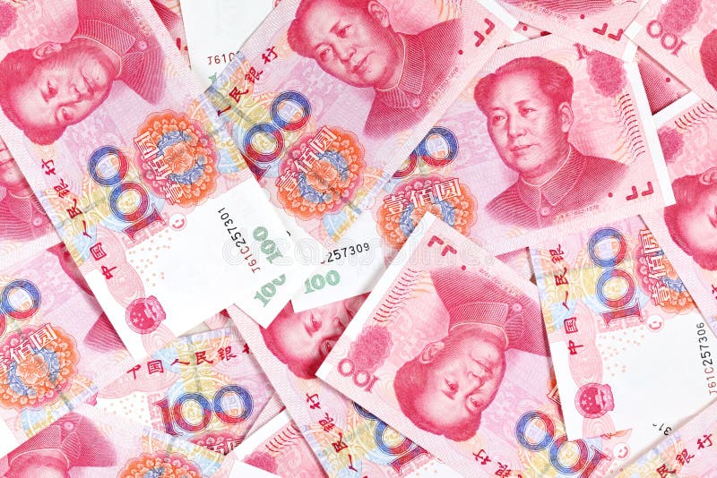 Renminbi Cinese RMB Valuta Persone Banconote a Yuan CNY Fotografia ...