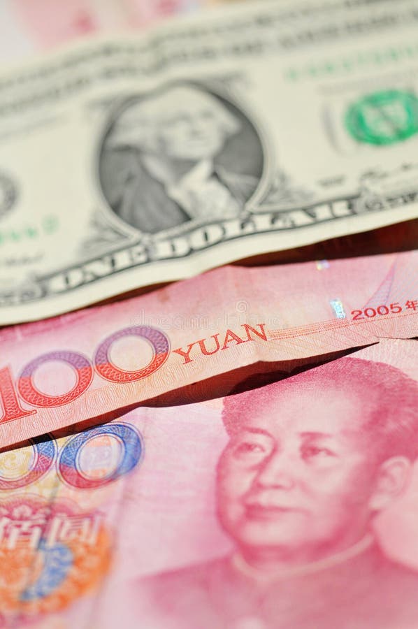 Yuan and Dollar stock photo. Image of china, number, symbol - 22637778