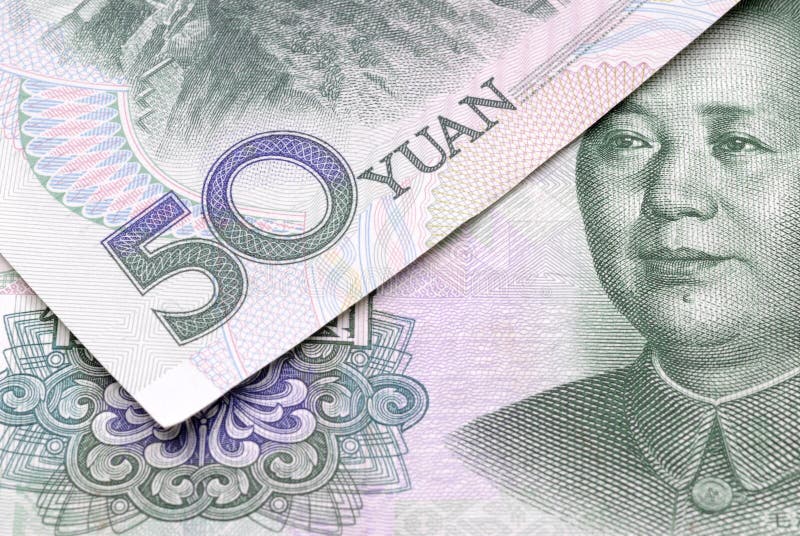 Chinese Money : Yuan 50 Banknote Close Up Stock Photo - Image of ...