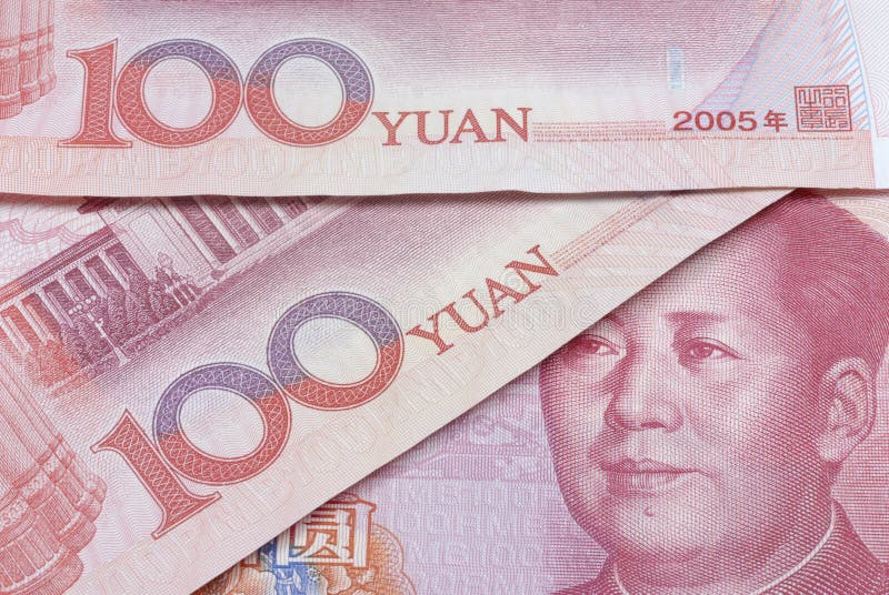 China, Chinese Money, 100 Yuan Currency Bills Stock Photo - Image of ...