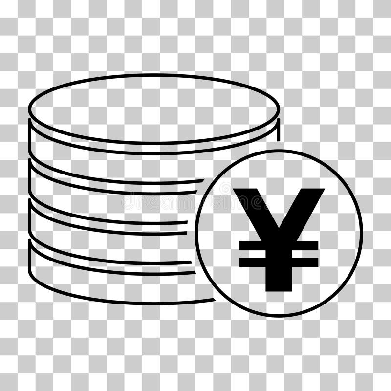 Yuan Stack Coin, Flat Icon Money Design, Cash Sign Vector Illustration Stock Vector ...