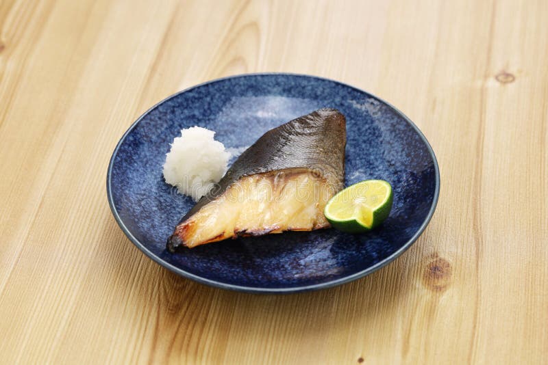 Yuan Style Grilled Black Cod Stock Photo - Image of japan, grated ...