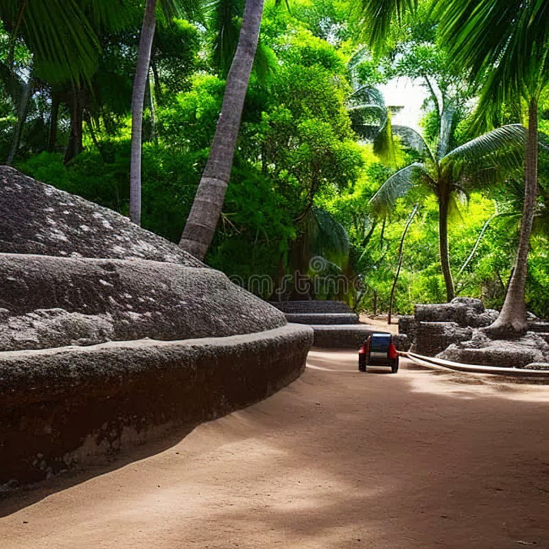 Yucatan Peninsula stock image. Image of garden, beach - 332035675