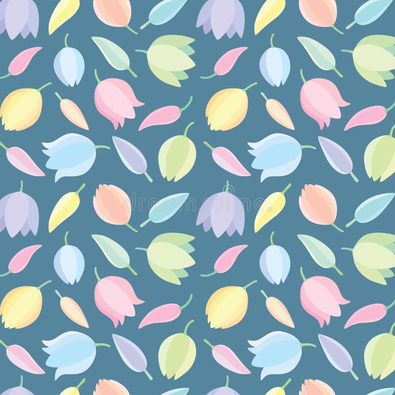 Yucca Flowers Pattern Background Stock Vector - Illustration of color ...