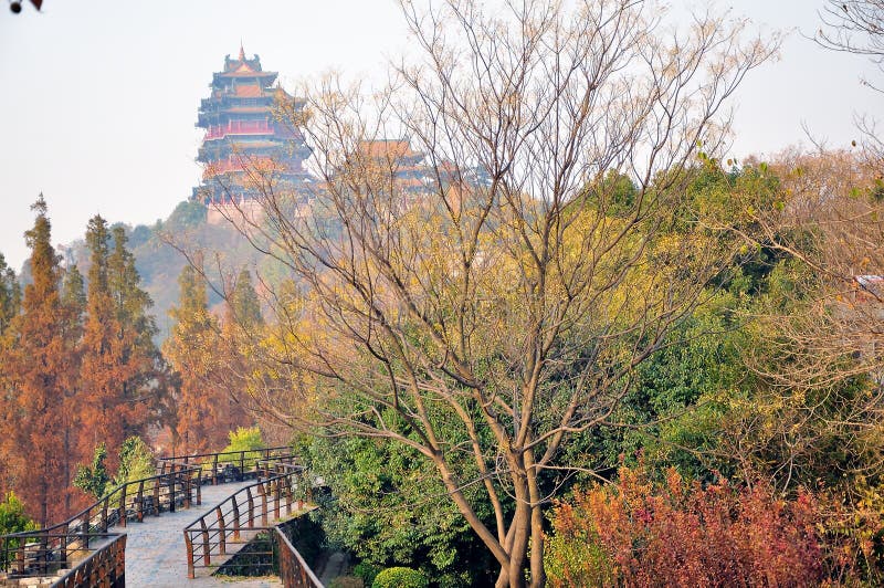 Yuejiang Tower stock image. Image of dynasty, city, late - 48771441