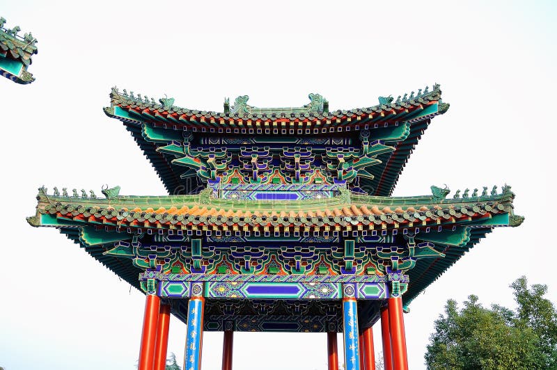 Yuejiang Tower Near Yangtze River, Nanjing Stock Photo - Image of city ...