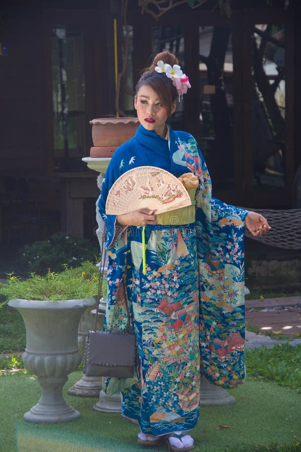 Yukata girl stock image. Image of kimono, lady, festival - 82618101
