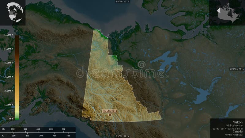 Yukon, Canada - Composition. Physical Stock Illustration - Illustration ...